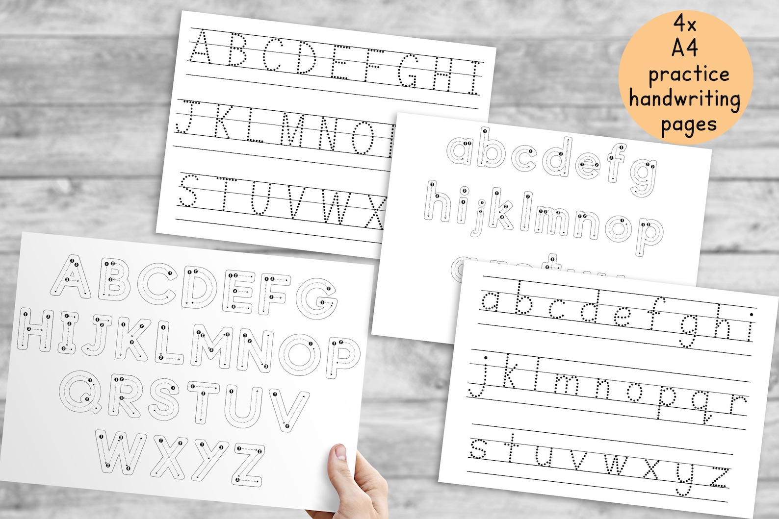 Print at Home Alphabet Handwriting Lines, Learning Mat, Practice ...