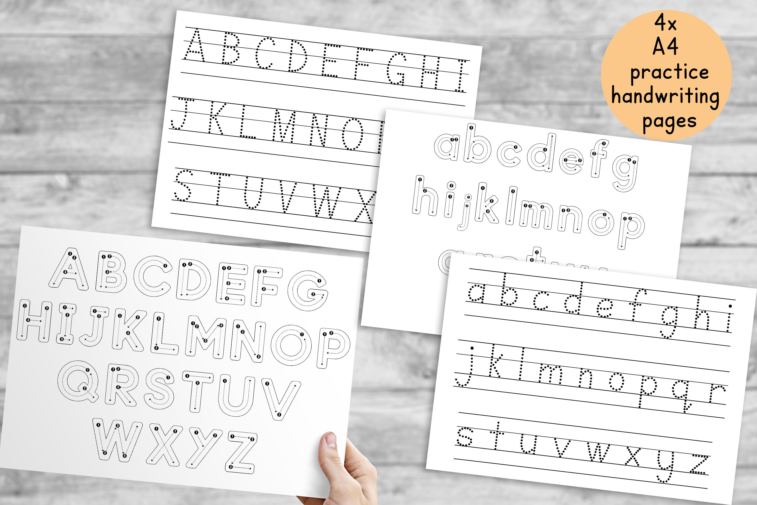 Print at Home Alphabet Handwriting Lines, Learning Mat, Practice ...