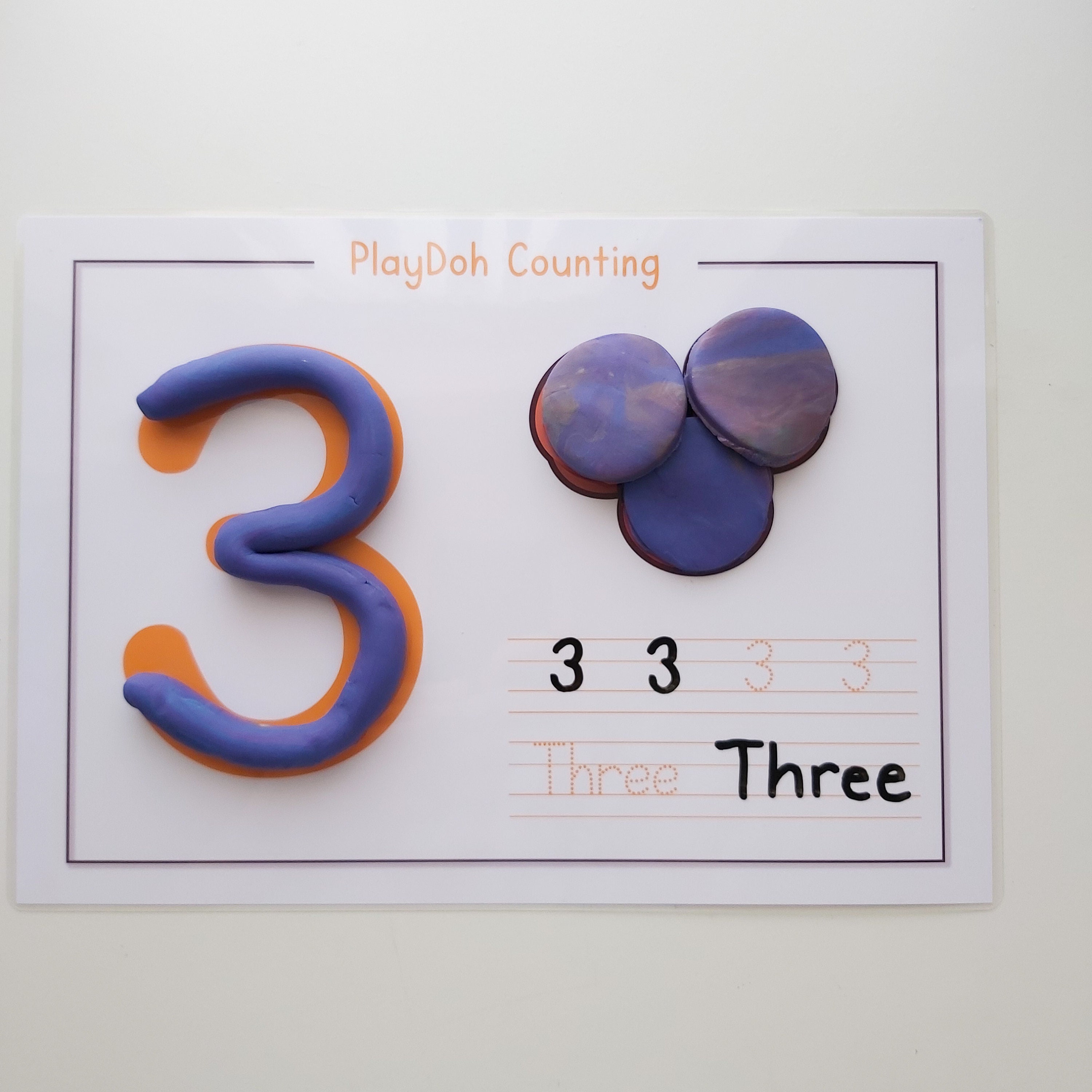 Printable, Playdoh Learning Mat, Digital Download, Handwriting ...