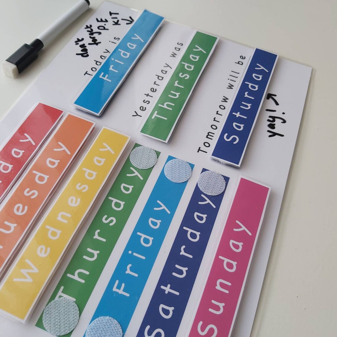 Printable Learning Mat Days of the Week Nursery Pre School | Etsy