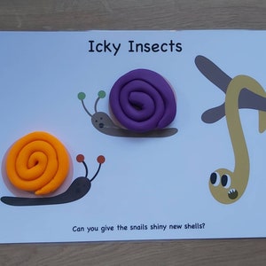 Bundle of 5 Printable Play Doh Mats, Play and Create Play Doh Activity ...