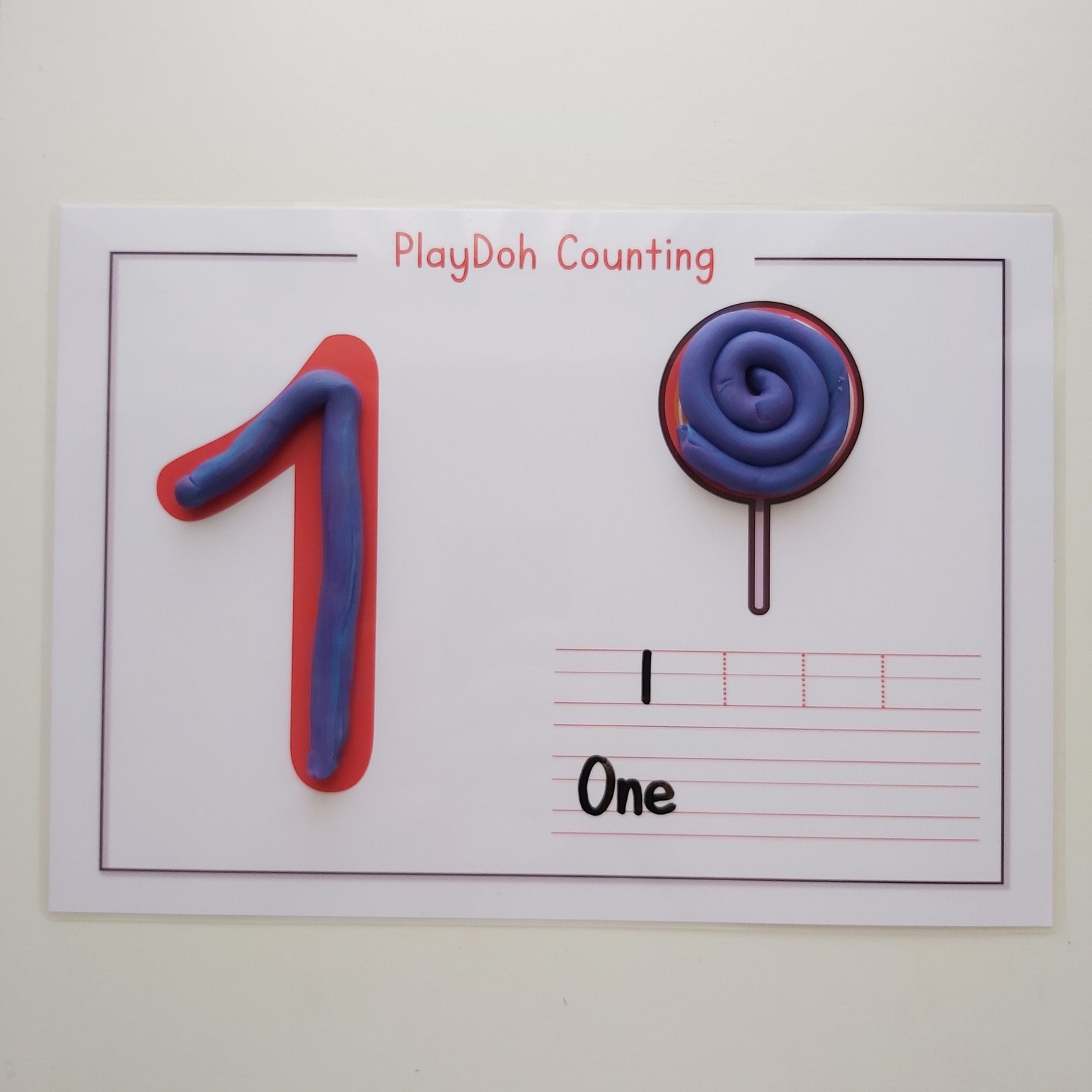 Printable Playdoh Learning Mat Digital Download | Etsy