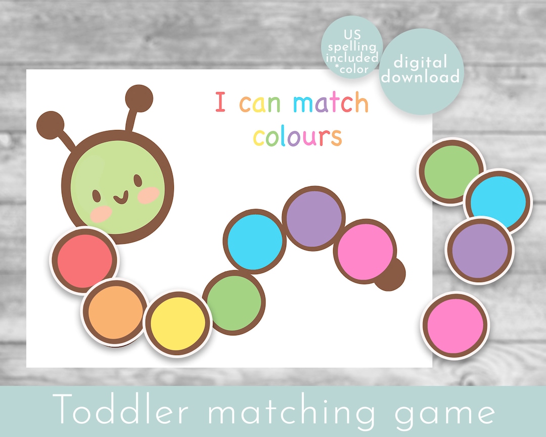 Caterpillar Colour Matching Game, Create at Home, Velcro Busy Book ...