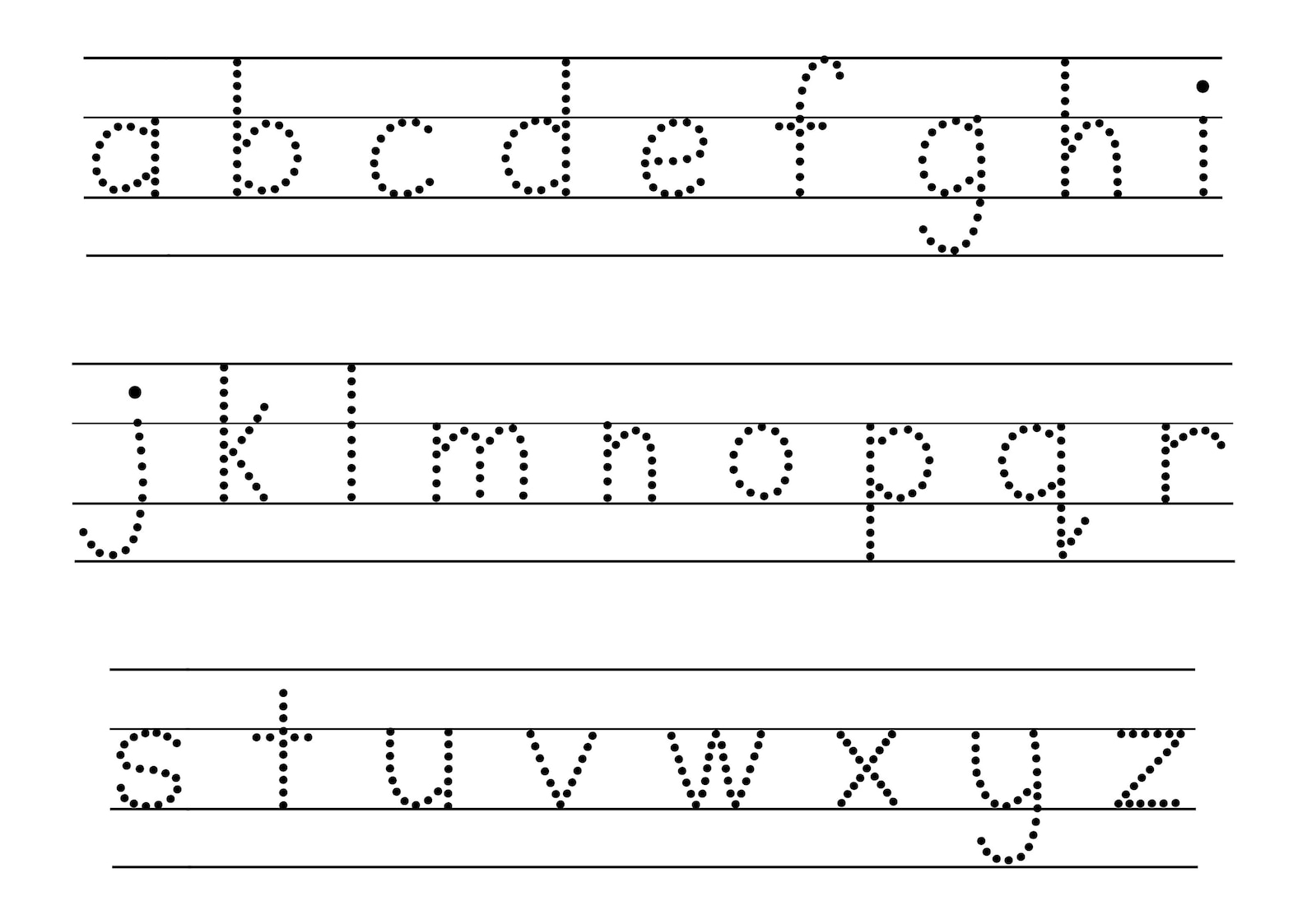 Print at Home Alphabet Handwriting Lines, Learning Mat, Practice ...