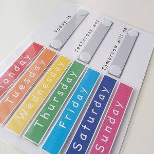 Printable Learning Mat Days of the Week Nursery Pre School - Etsy UK