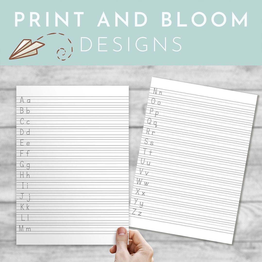 Print at Home Alphabet Handwriting Lines, Learning Mat, Practice ...