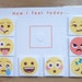 Printable 'emoji' Emotions Chart, Kids, Early Learning, Primary ...