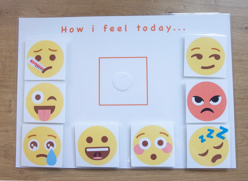 Printable 'emoji' Emotions Chart, Kids, Early Learning, Primary ...