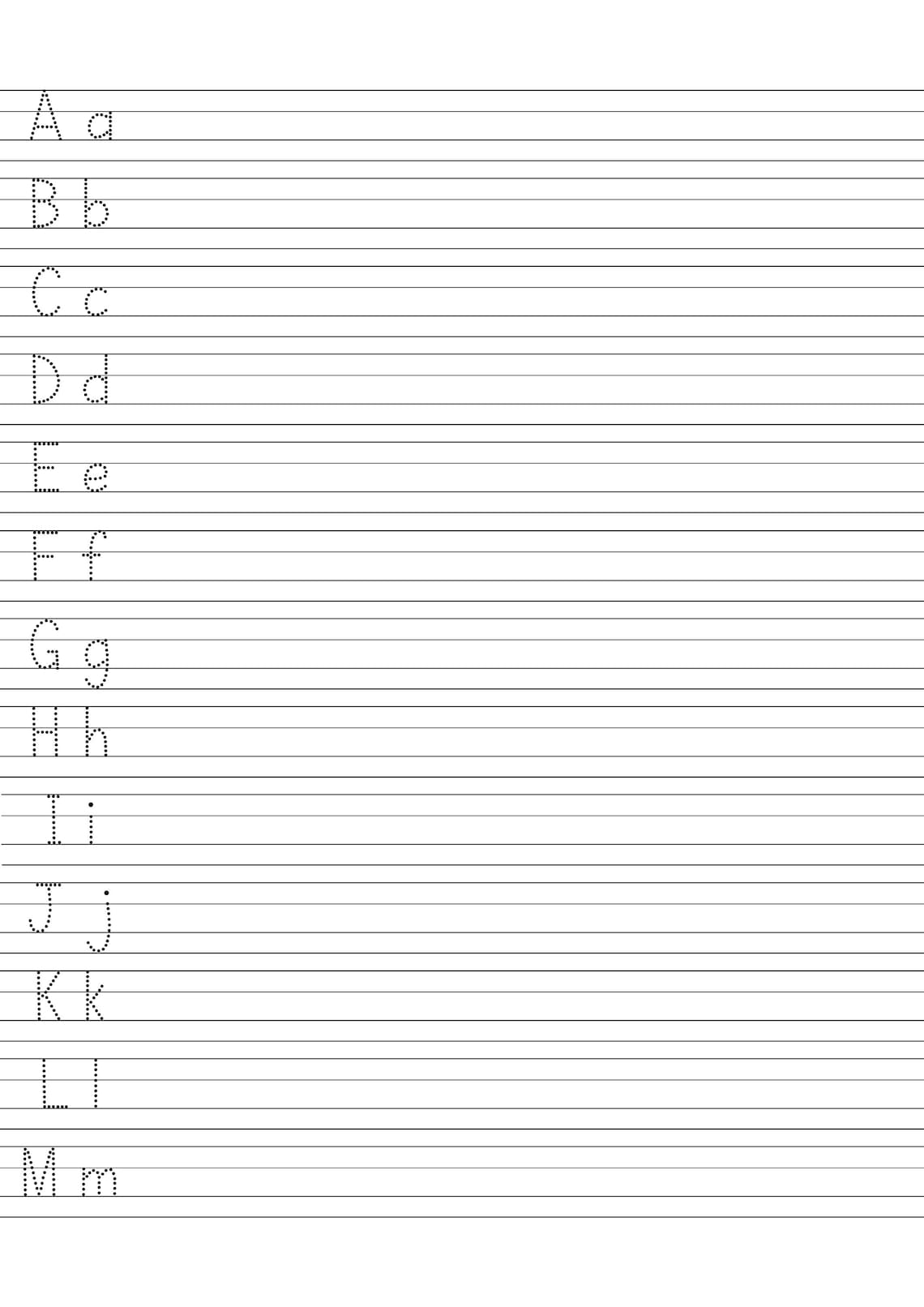 Print at Home Alphabet Handwriting Lines, Learning Mat, Practice ...