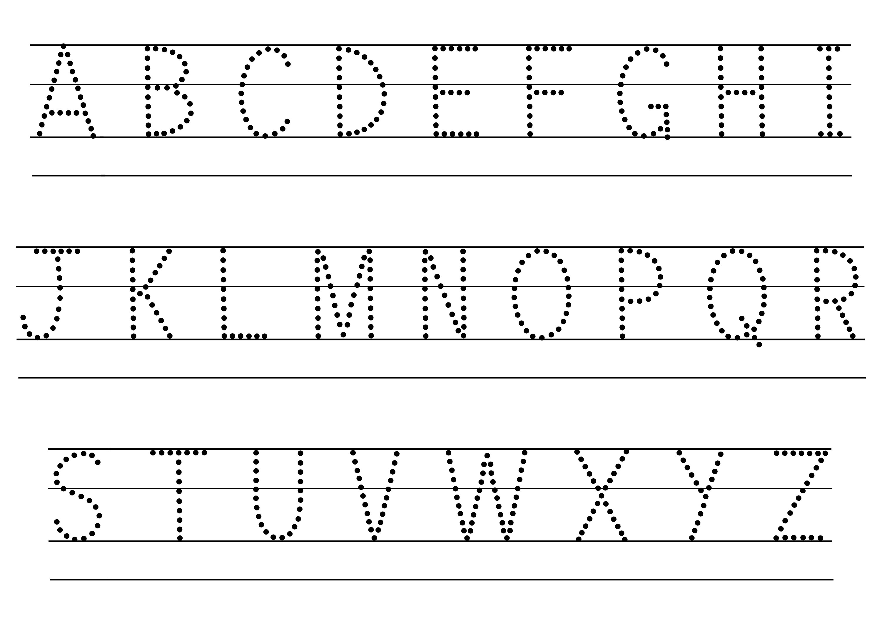 Print at Home Alphabet Handwriting Lines, Learning Mat, Practice ...