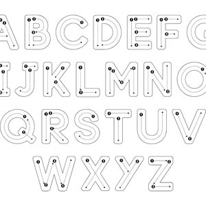 Print at Home Alphabet Handwriting Lines, Learning Mat, Practice ...