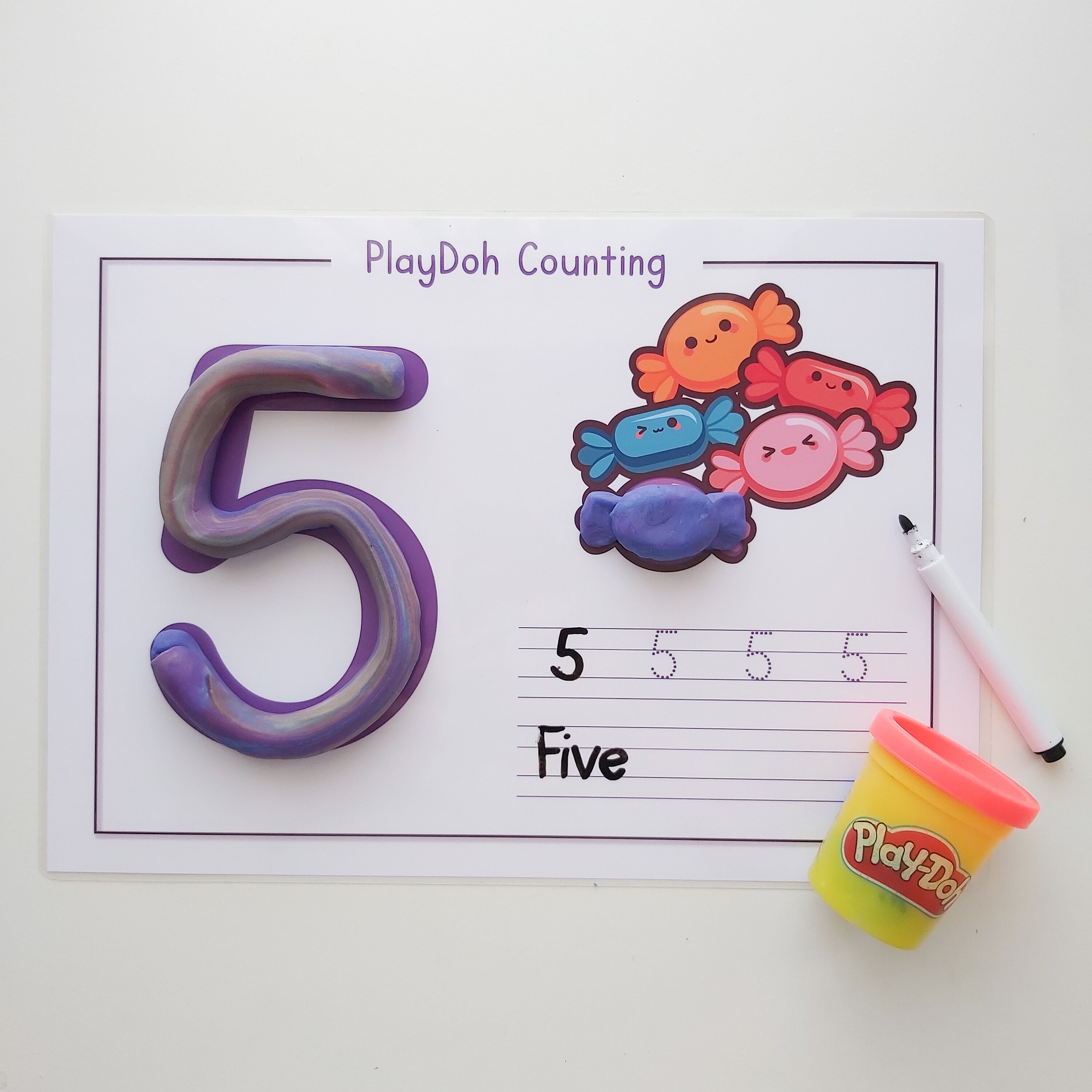 Printable, Playdoh Learning Mat, Digital Download, Handwriting ...