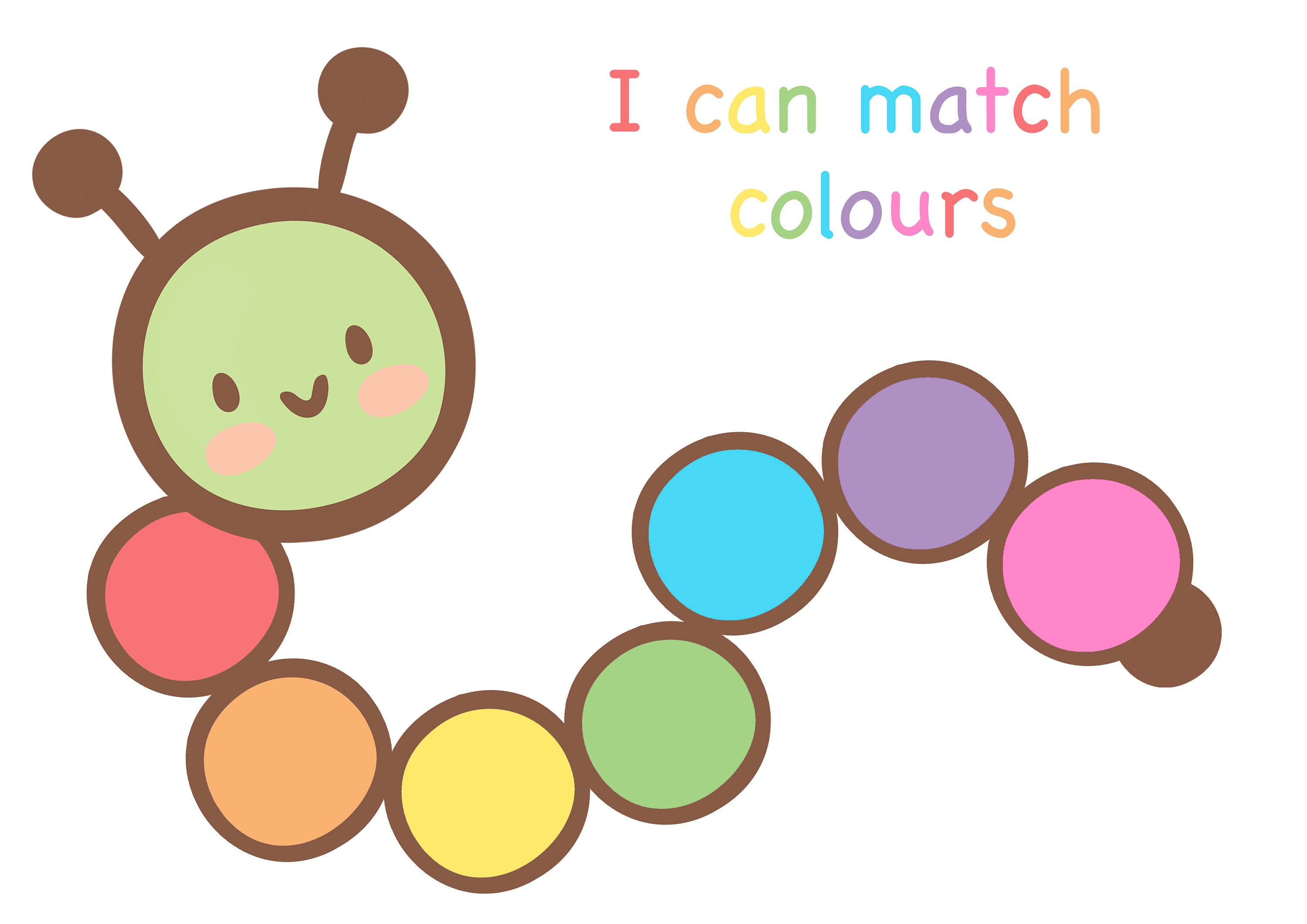 Caterpillar Colour Matching Game, Create at Home, Velcro Busy Book ...