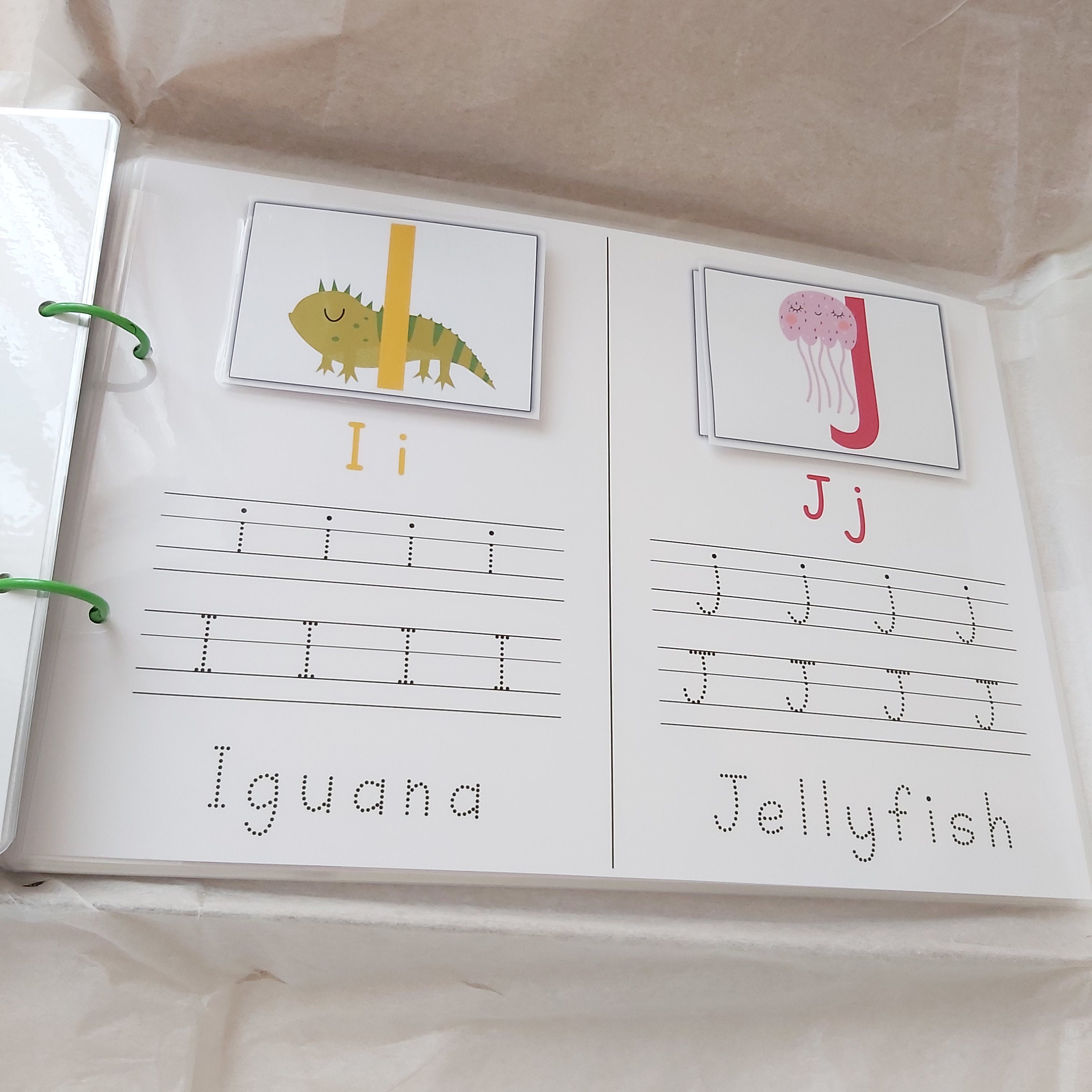 Animal Alphabet Hand Writing Practice Skills Workbook - Etsy
