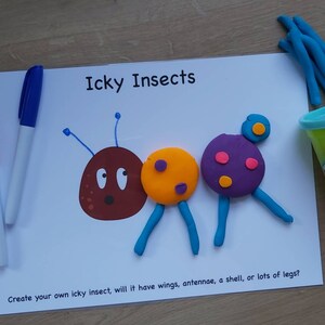 Bundle of 5 Printable Play Doh Mats, Play and Create Play Doh Activity ...