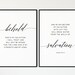 Isaiah 12:2-3, Bible Verse Wall Art Set of 2 Prints, Modern Minimalist ...