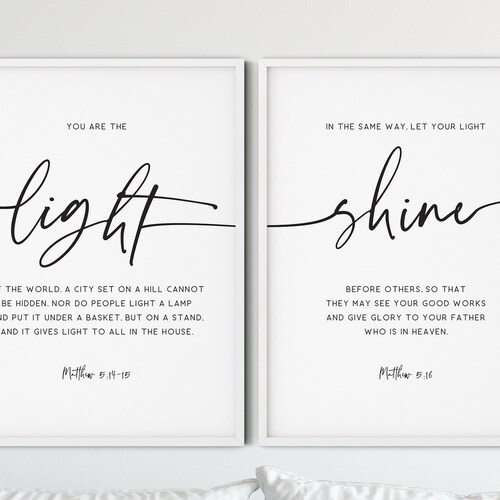 Be Still Bible Verse Wall Art Set of 2 Modern Scripture Quote - Etsy