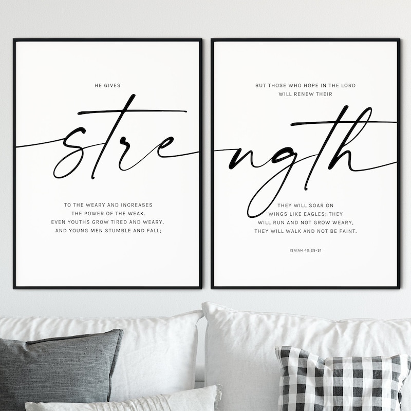 Scripture Wall Art - Etsy