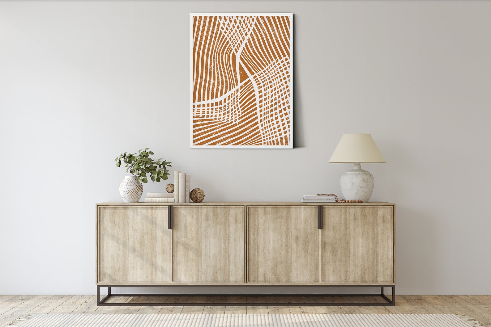 Geometric Lines Art Print Mid Century Modern Wall Art Abstract - Etsy