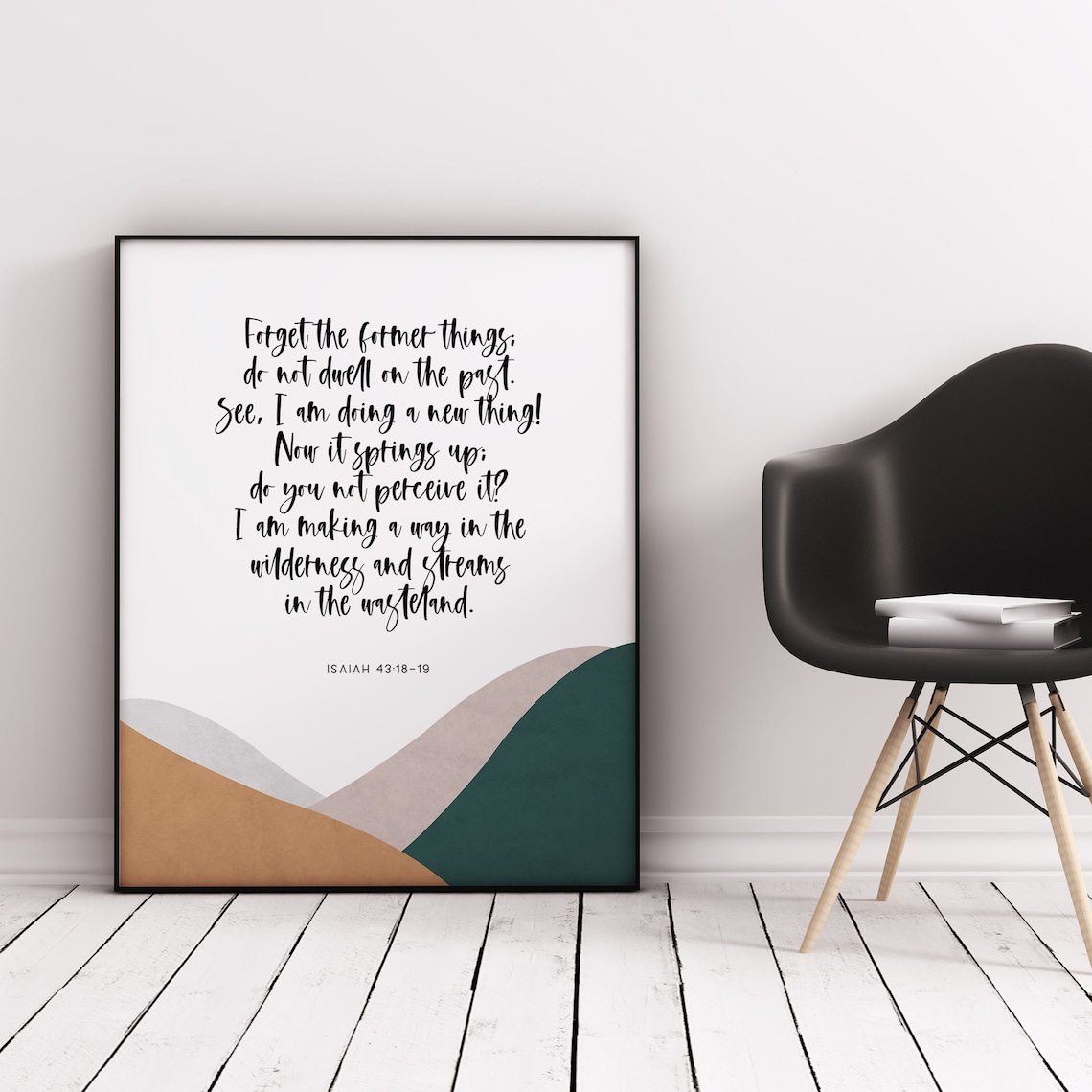 Jesaja 43:18-19 Bibel Vers Wand Kunst druckbare Christian Home | Etsy