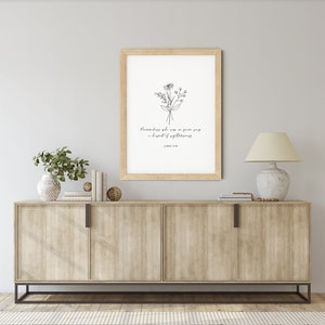 James 3:18, Bible Verse Wall Art, Printable Bible Verse Prints Modern ...