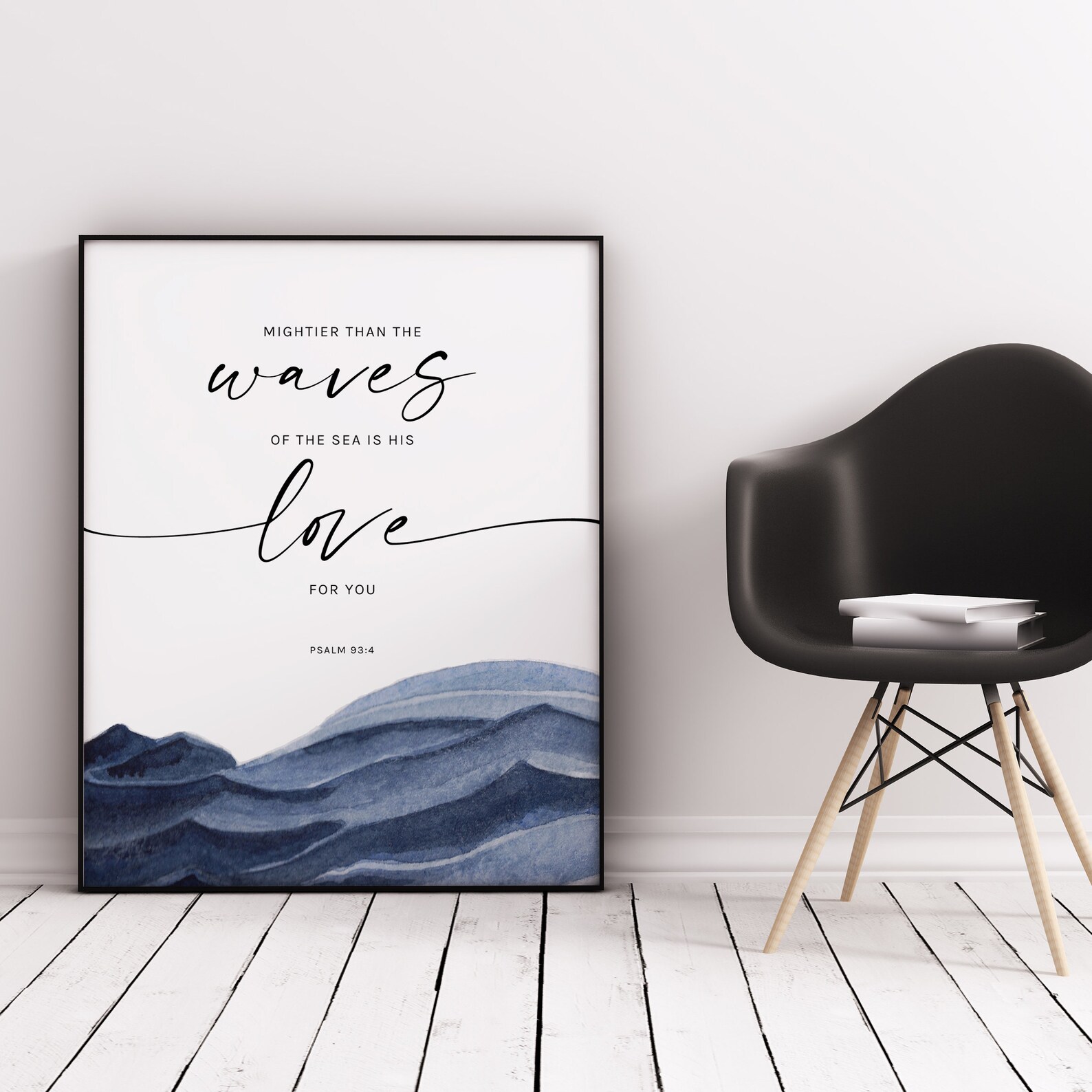 Psalm 93:4 Bible Verse Wall Art Christian Scripture Wall Art - Etsy