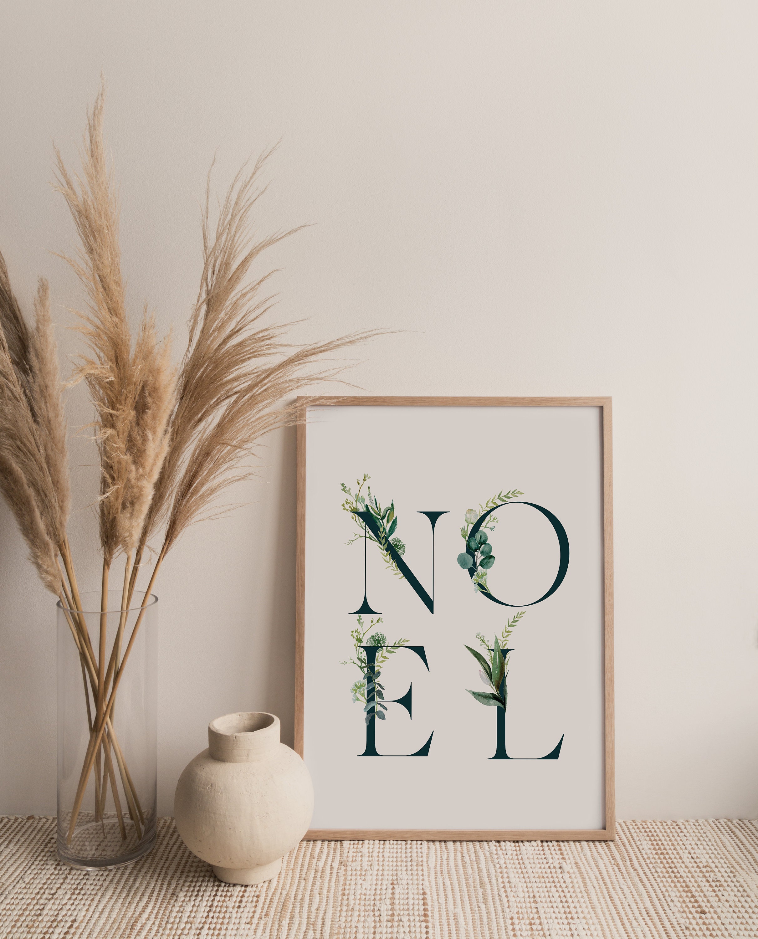 Noel Christmas Printable Wall Art, Christmas Wall Decor, Christmas ...
