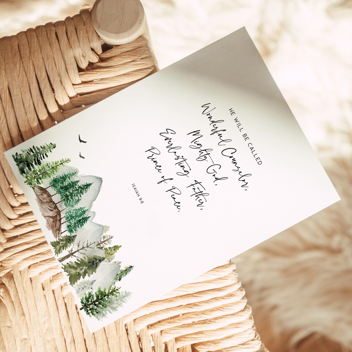 Isaiah 9:6 Christmas Christian Wall Art Printable Scripture - Etsy