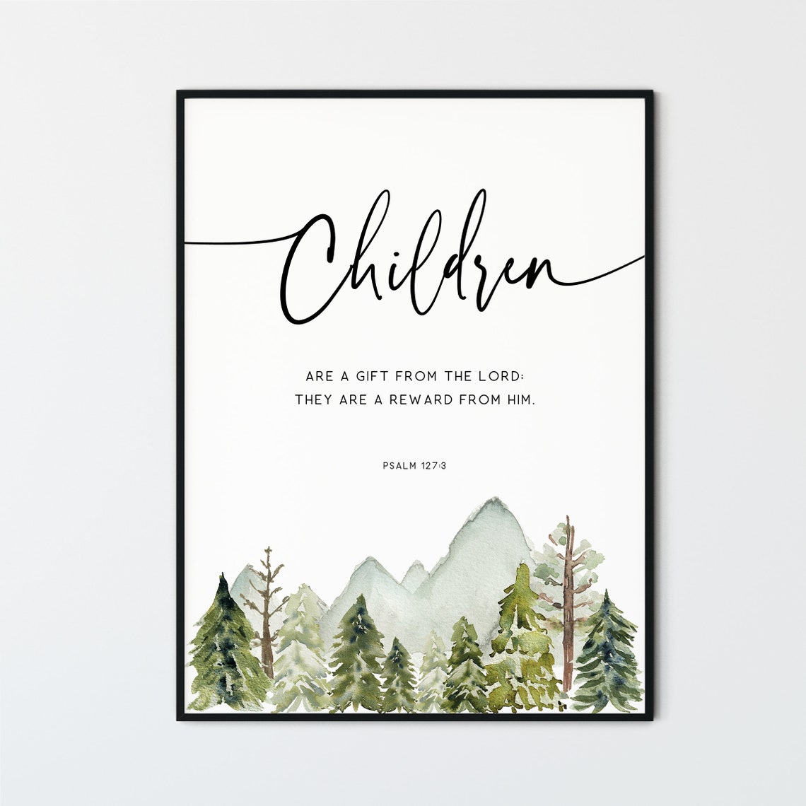 Psalm 127:3 Children Are A Gift From the Lord Christian Wall - Etsy