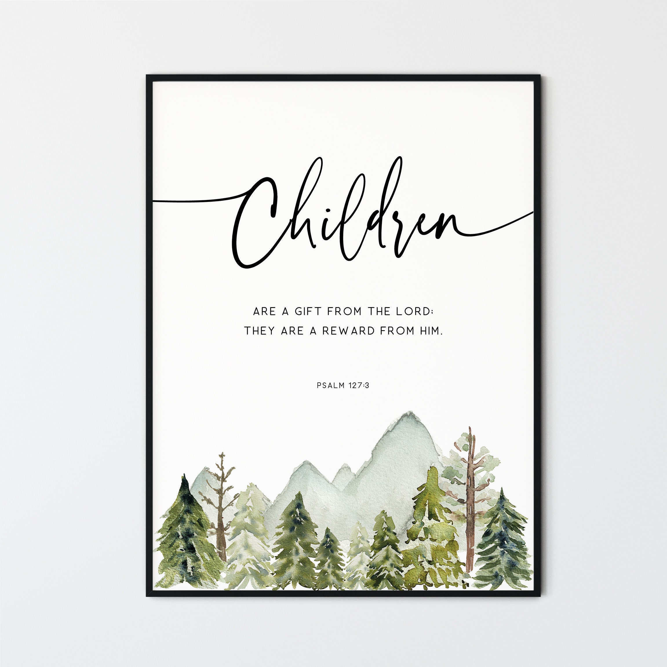Psalm 127:3 Children Are A Gift From the Lord, Christian Wall Art ...