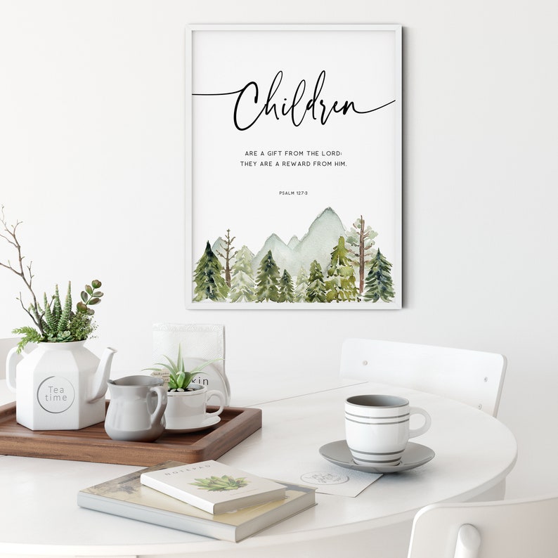 Psalm 127:3 Children Are A Gift From the Lord, Christian Wall Art ...