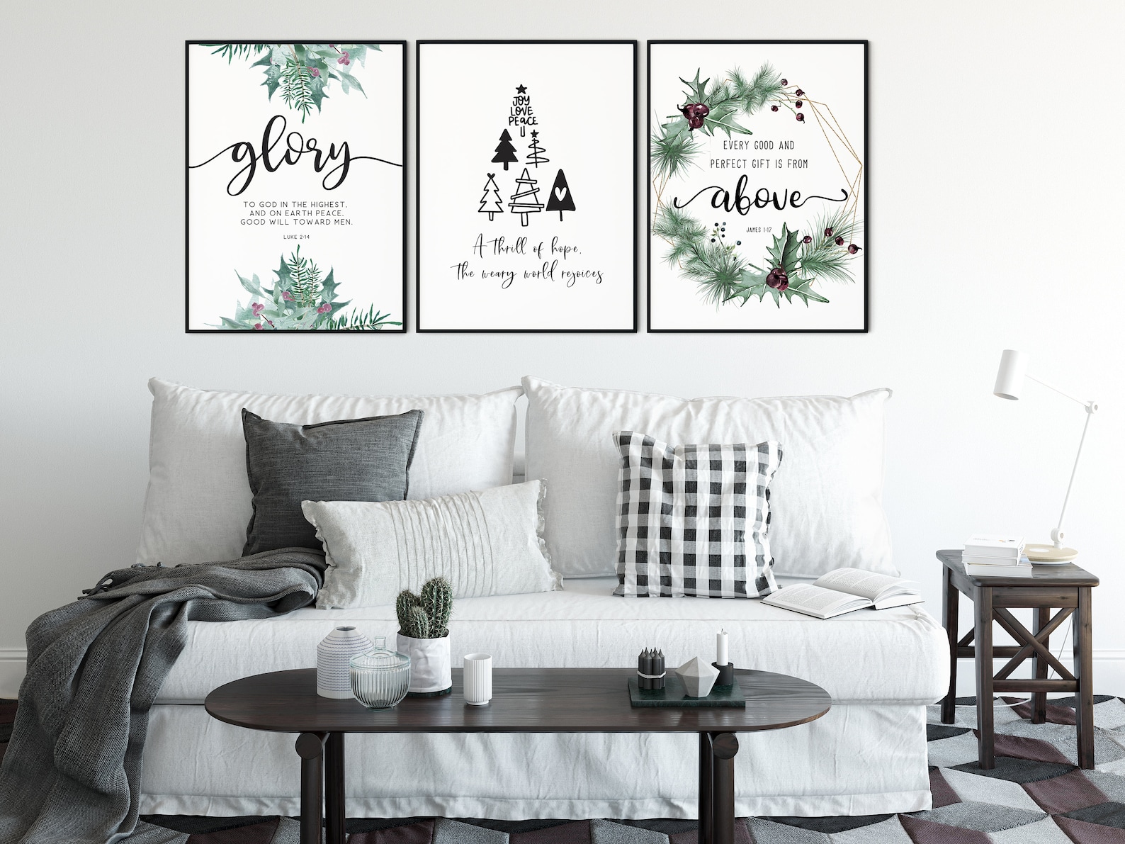 James 1:17 Christian Wall Art Bible Verse Wall Art Christmas | Etsy