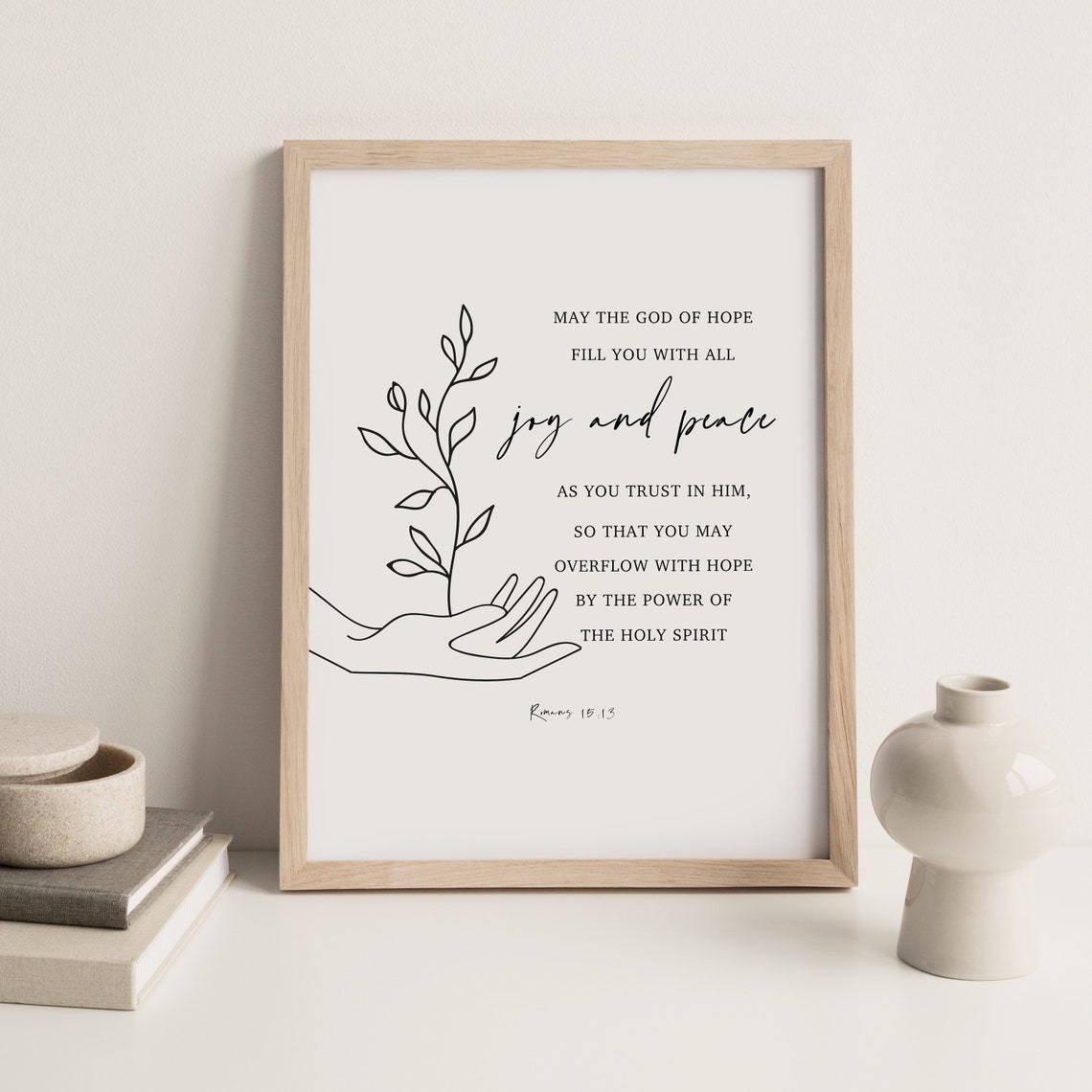 Bible Verse Wall Art Romans 15:13 Printable Wall Art - Etsy