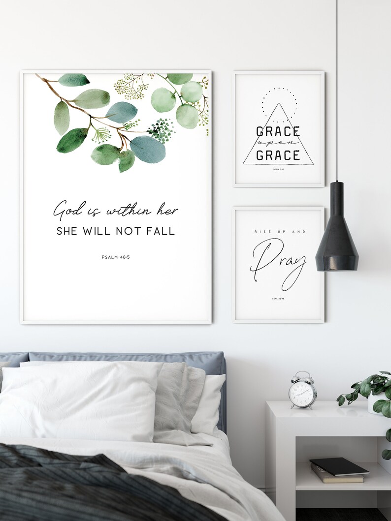 Psalm 46:5 Bible Verse Wall Art Printable Christian Wall Art | Etsy