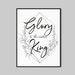 Glory to the Newborn King Christmas Printables, Modern Christian Wall ...