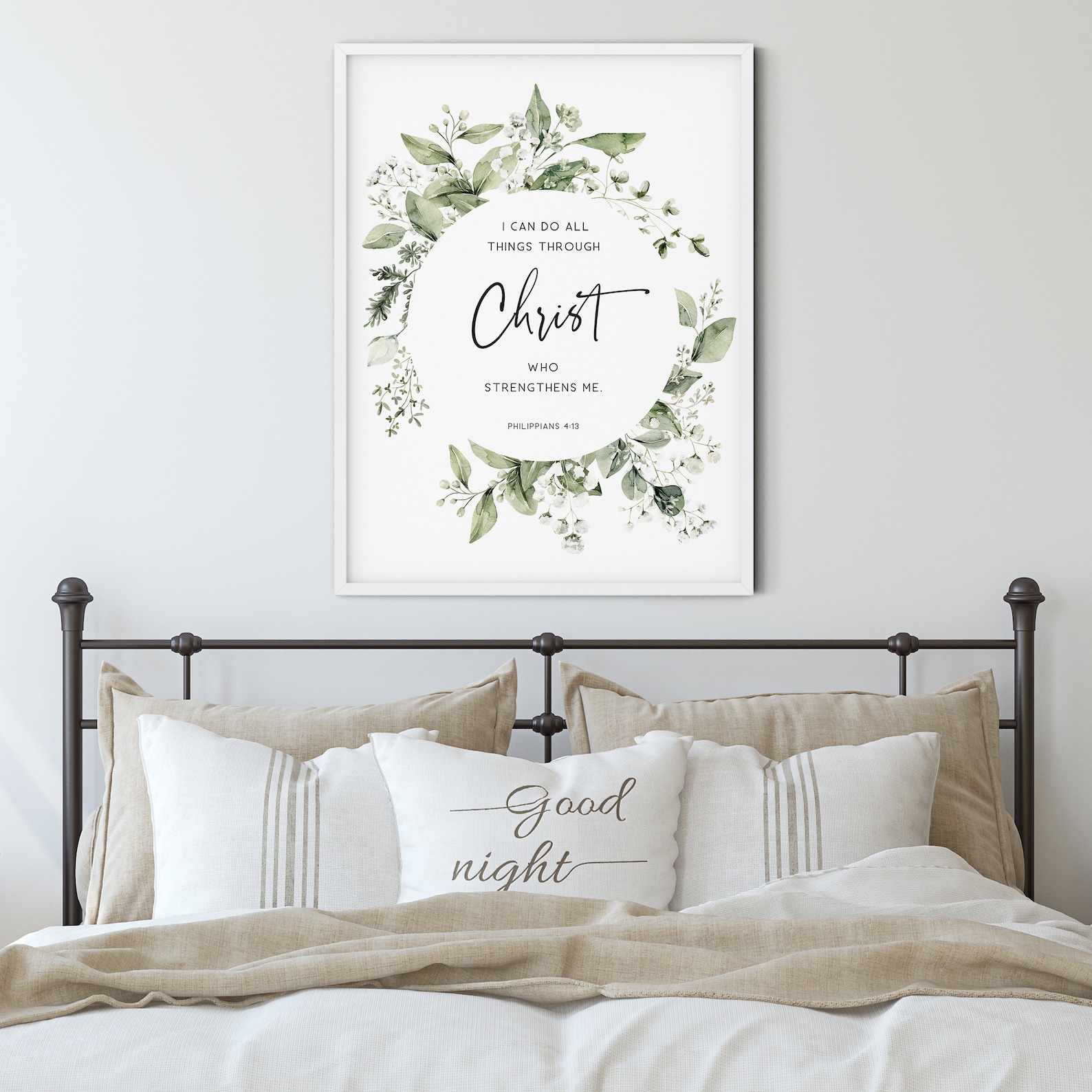 Philippians 4:13 Bible Verse Wall Art Scripture Print | Etsy
