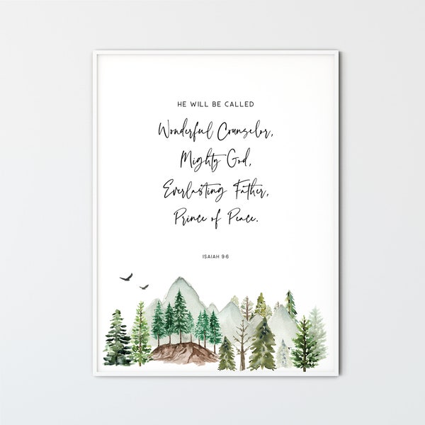 Isaiah 9 6 - Etsy