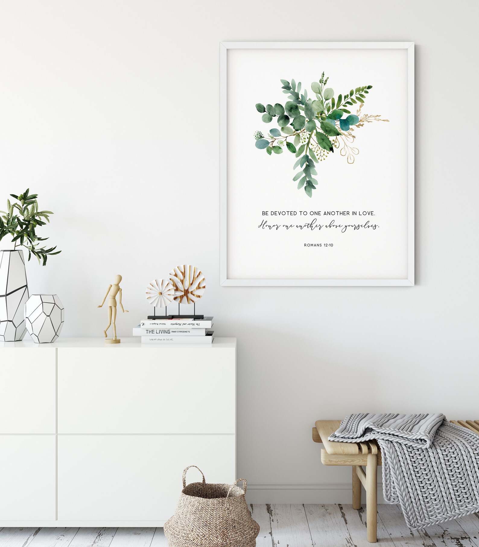 Romans 12:10 Bible Verse Printable Wall Art Christianwall Art - Etsy