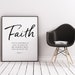 Hebrews 11:1 Faith Scripture Print, Bible Verse Quote Poster Wall Art ...