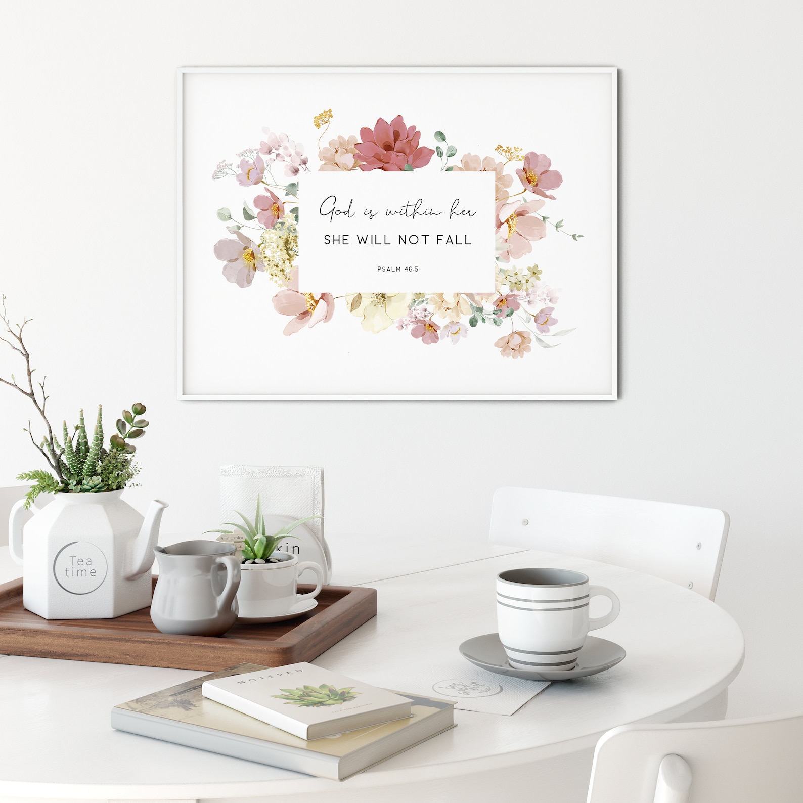 Psalm 46:5 Bible Verse Wall Art Horizontal Printable - Etsy
