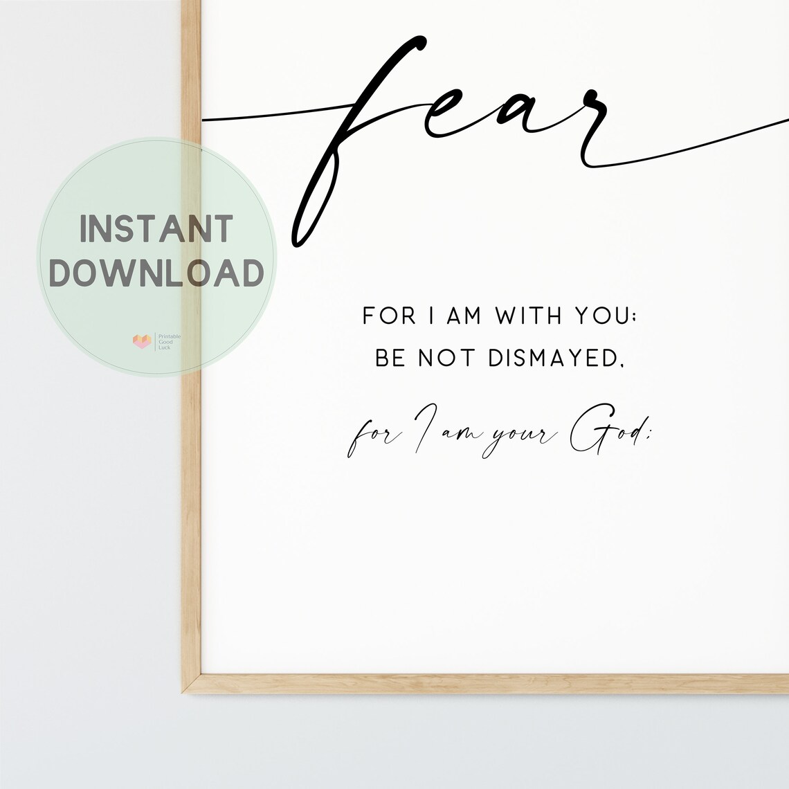 Jesaja 41:10 Bibelvers Wandkunst 2er Set Drucke Moderne | Etsy