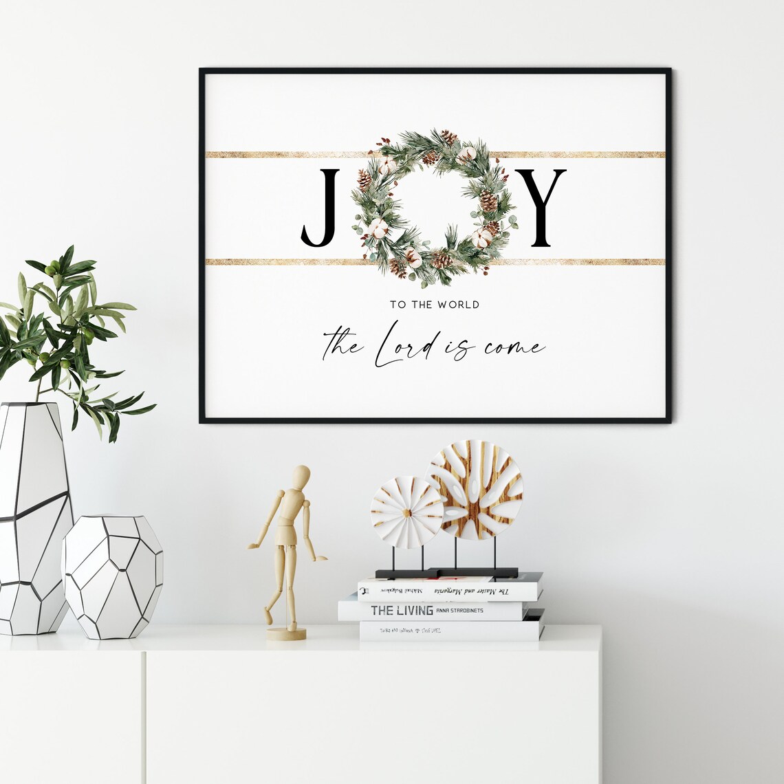 Joy to the World the Lord is Come, Christmas Christian Wall Art ...