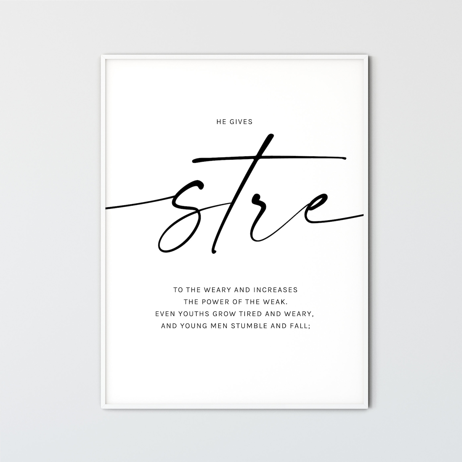 Jesaja 40:29-31 Bibelvers Wandkunst 2er Set Drucke Moderne - Etsy.de