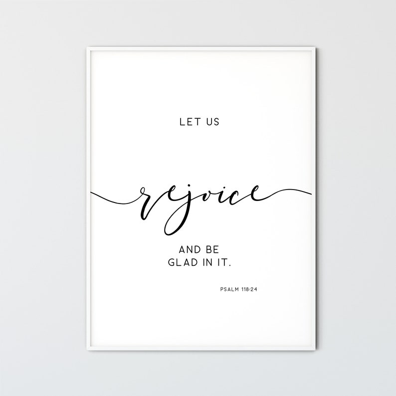 Psalm 118:24 Bible Verse Wall Art Set of 3 Prints Modern | Etsy