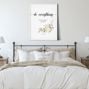 Philippians 2:14,bible Verse Wall Art, Printable Wall Art, Scripture ...