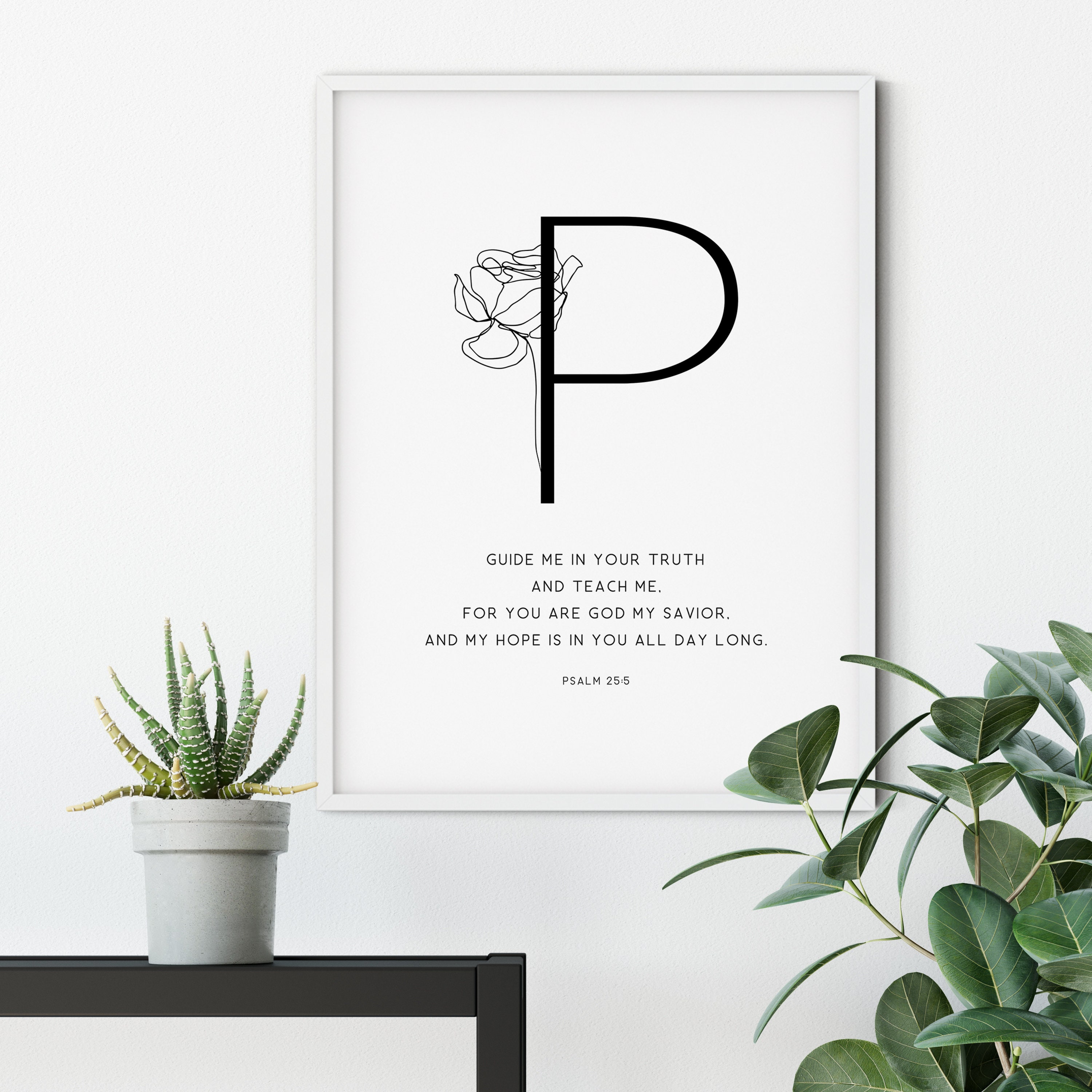 HOPE Bible Verse Prints Set of 4 Modern Christian Wall Art | Etsy