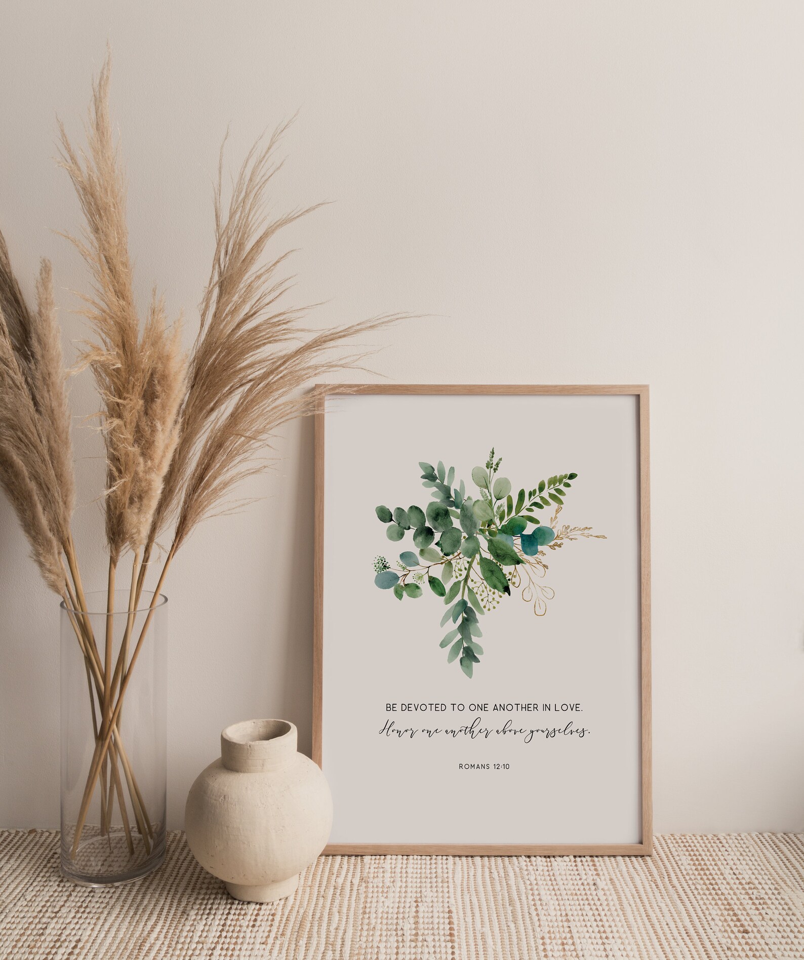 Romans 12:10, Bible Verse Printable Wall Art Christianwall Art Gifts ...