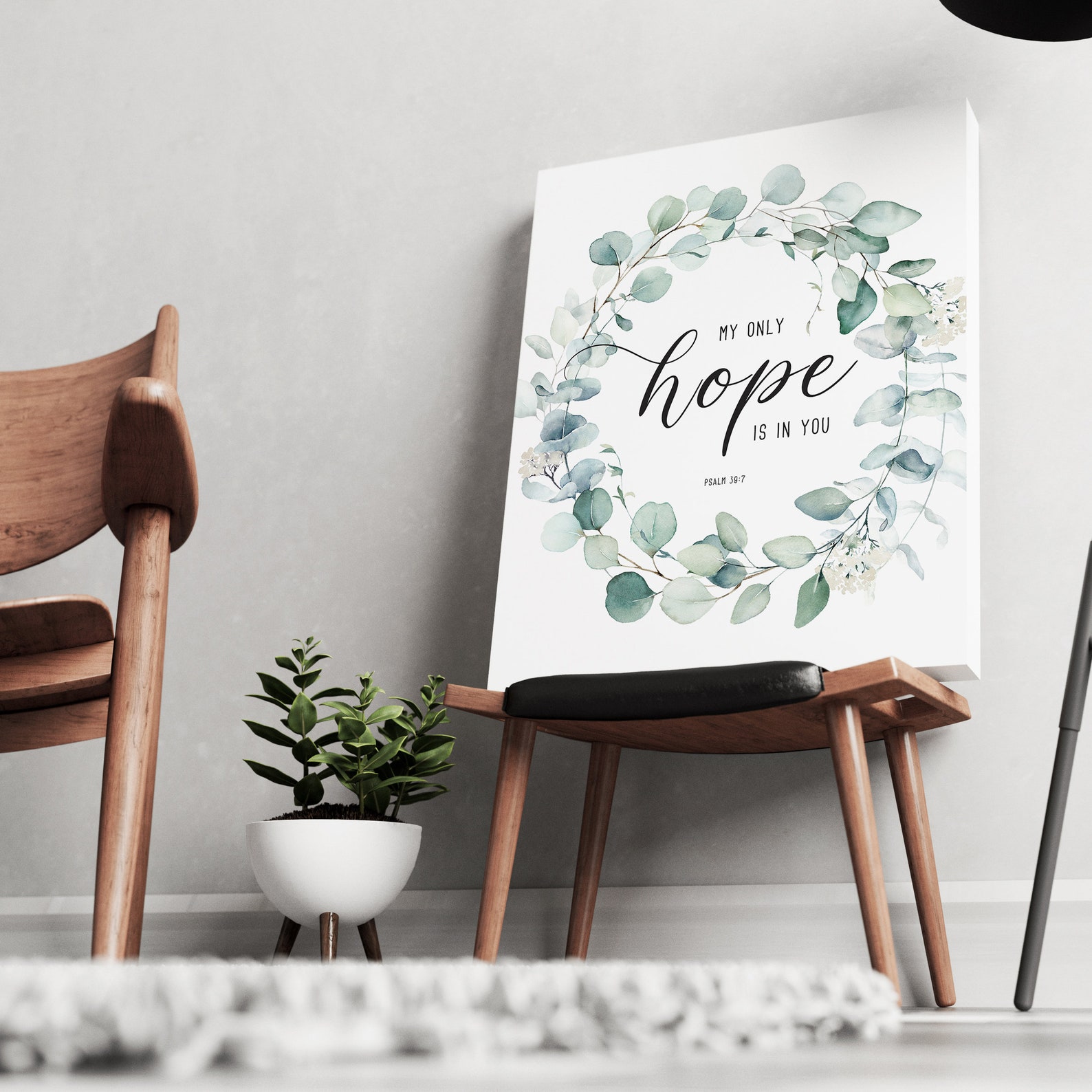 Psalm 39:7, Christian Wall Art, Printable Bible Verse Wall Art ...