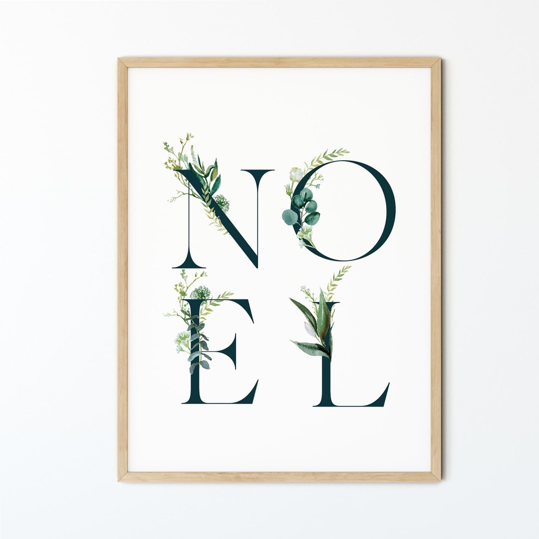 Noel Christmas Printable Wall Art, Christmas Wall Decor, Christmas ...