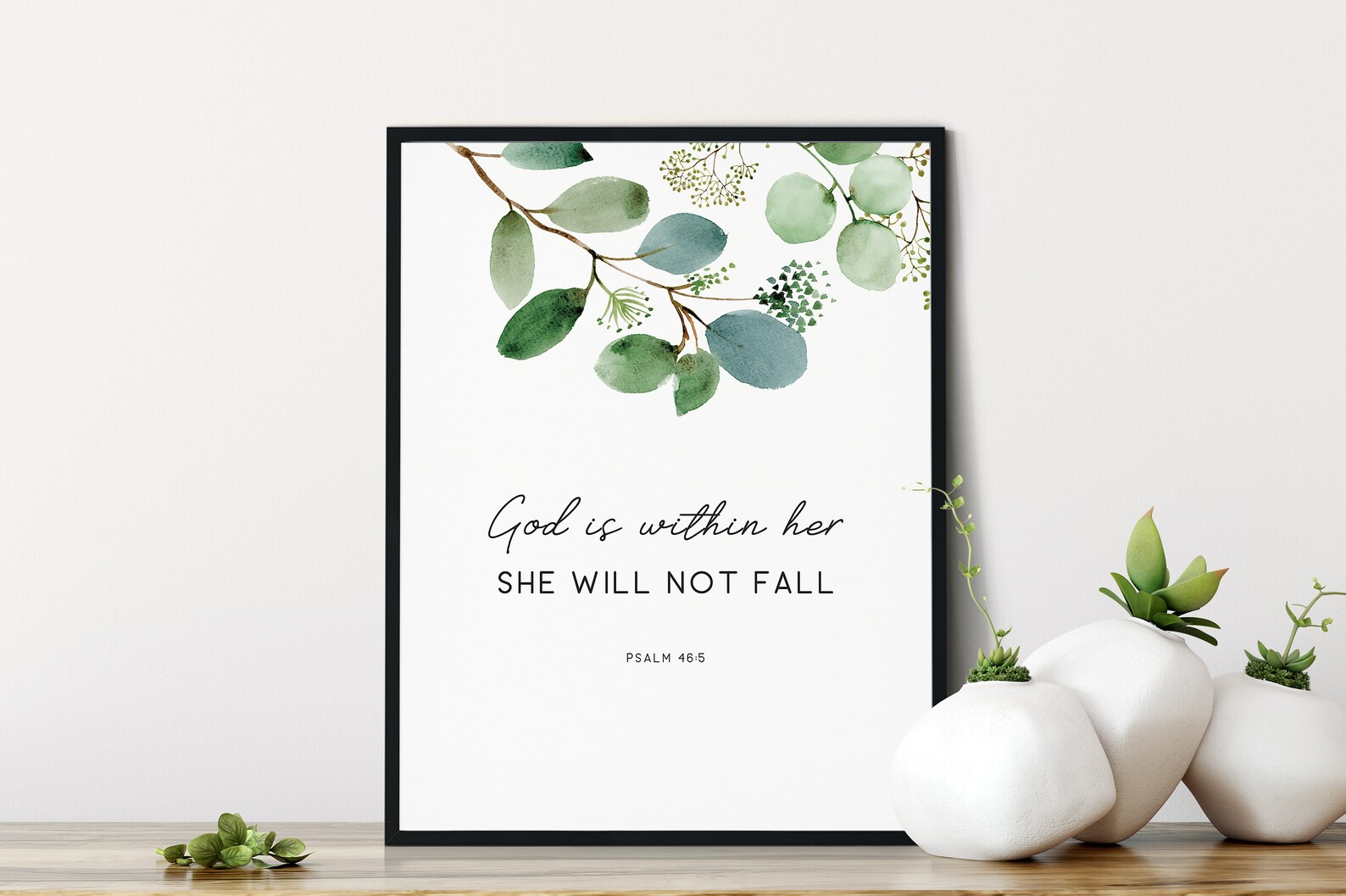 Psalm 46:5 Bible Verse Wall Art Printable Christian Wall Art | Etsy
